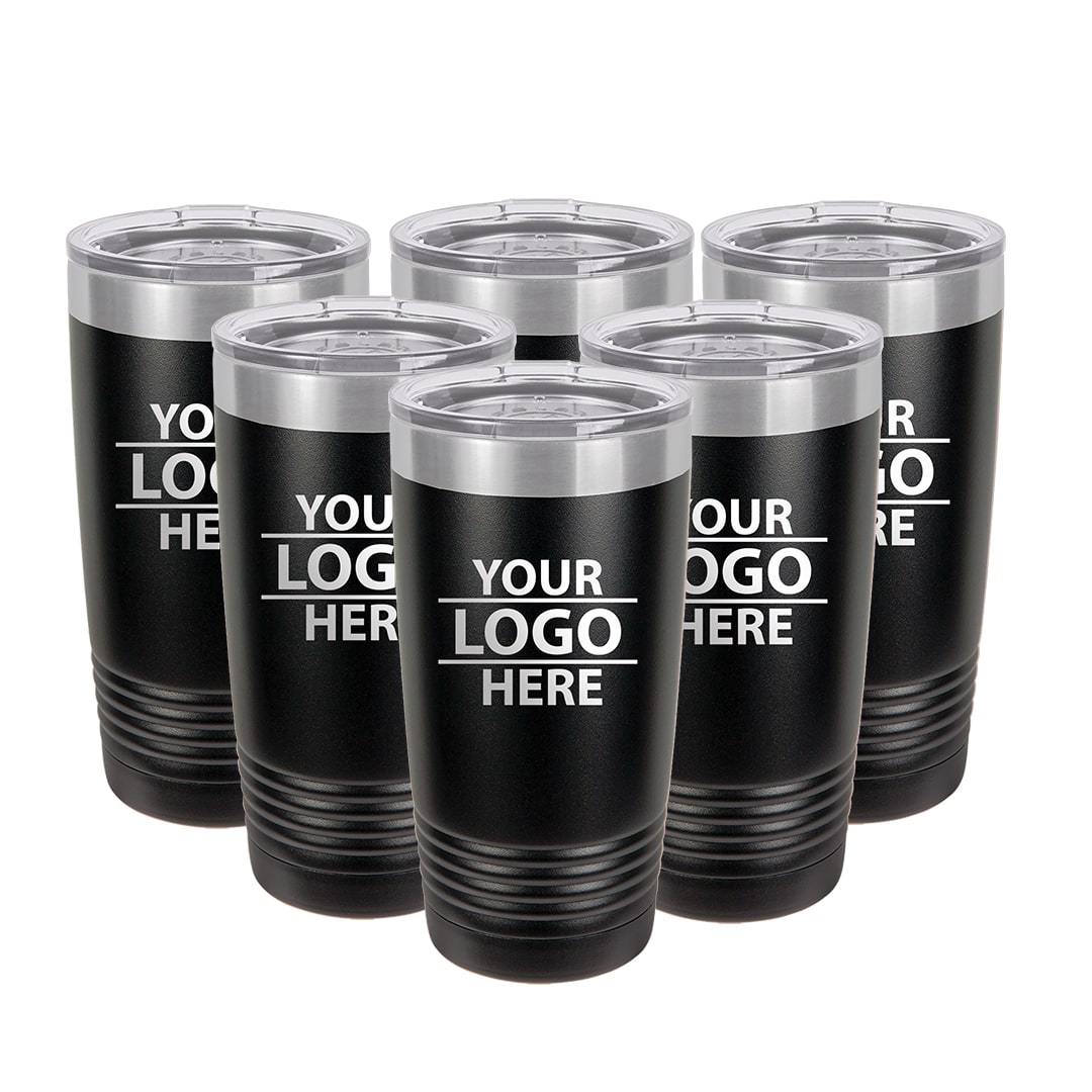[6 Pack] 20oz. Custom Engraved Premium Grip Tumblers – Brand Depot
